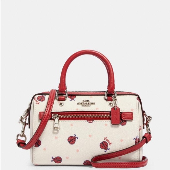 Coach | Bags | Coach Micro Rowan Satchel Crossbody Ladybug Purse | Poshmark